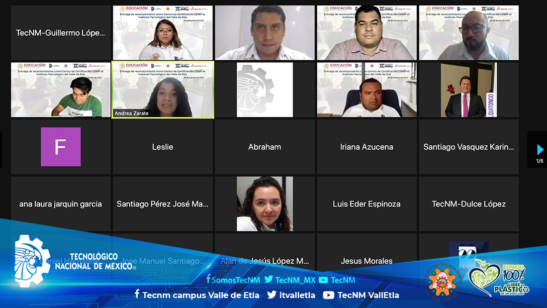 Recibe el TecNM campus Valle de Etla reconocimiento como centro ...